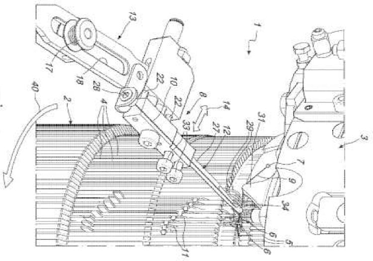 Lonati patent award for double cylinder hosiery machine Lonati patent award for double cylinder hosiery machine