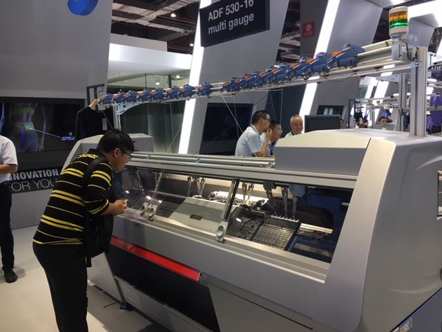 Stoll unveils new prototype flat knitting machine